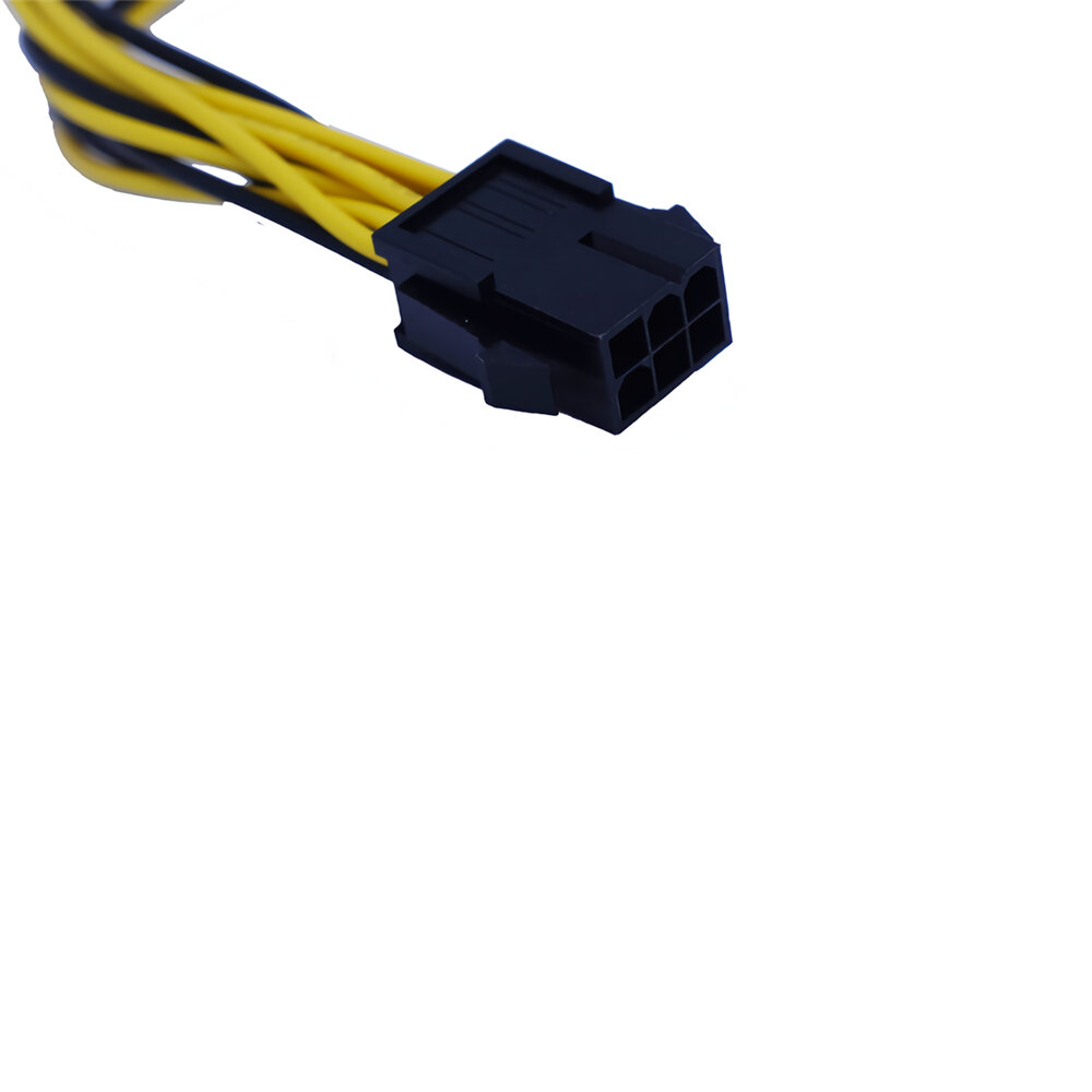 PCIe 6Pin to 2x(6+2)Pin Y tápkábel - 22cm - Riser.hu